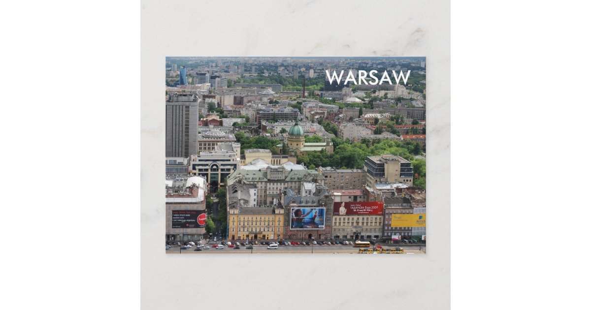 Warsaw Postcard | Zazzle