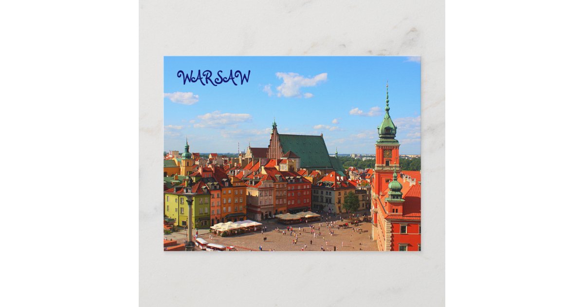 Warsaw Postcard | Zazzle