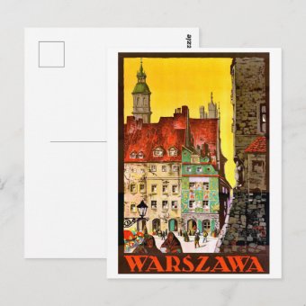 Warsaw Postcard | Zazzle