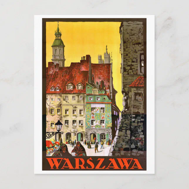 Warsaw Postcard | Zazzle