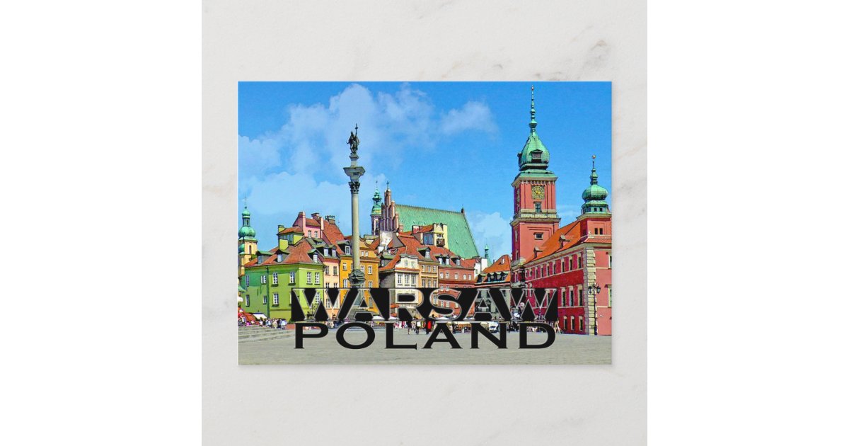 Warsaw Postcard | Zazzle