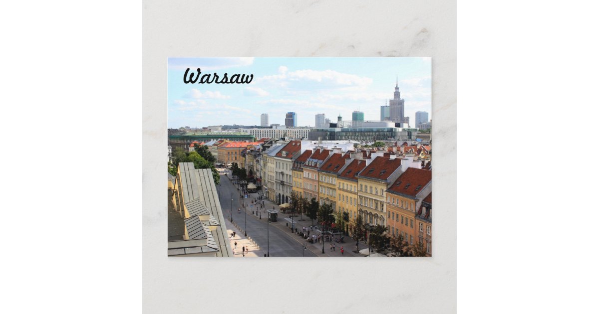 Warsaw View Postcard | Zazzle