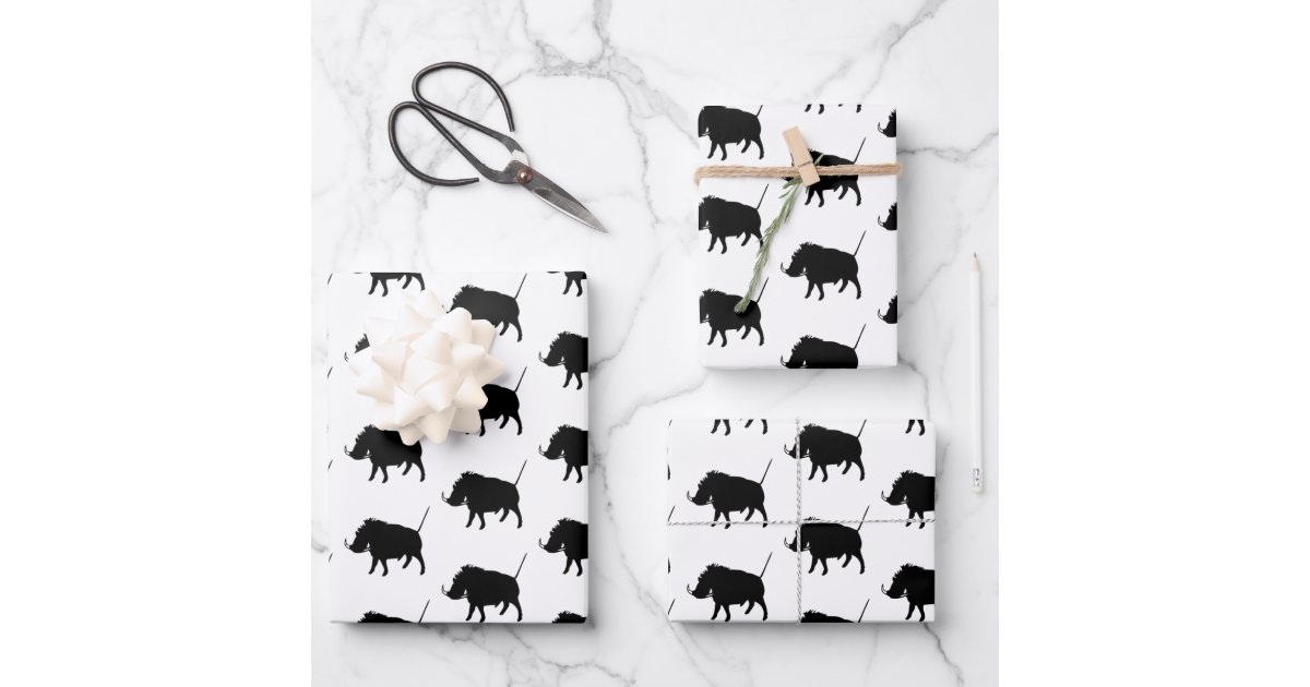 Wart Hog Wrapping Paper Sheets | Zazzle