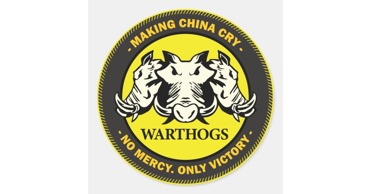 Warthogs Classic Round Sticker | Zazzle