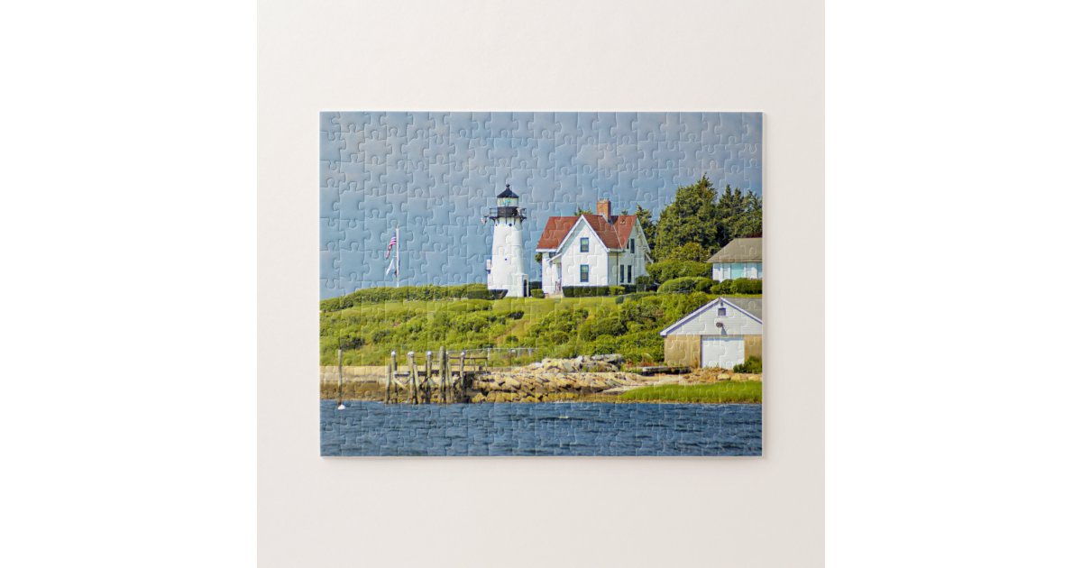 Warwick Neck Lighthouse, Rhode Island Puzzle | Zazzle
