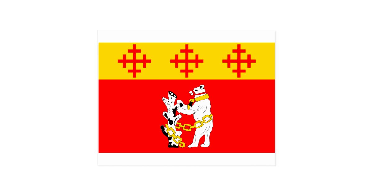 Warwickshire Flag Postcard | Zazzle.com