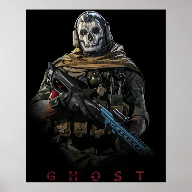 Warzone Ghost Poster | Zazzle