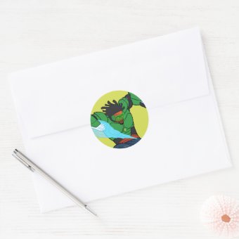 Wasabi Supercharged Classic Round Sticker | Zazzle