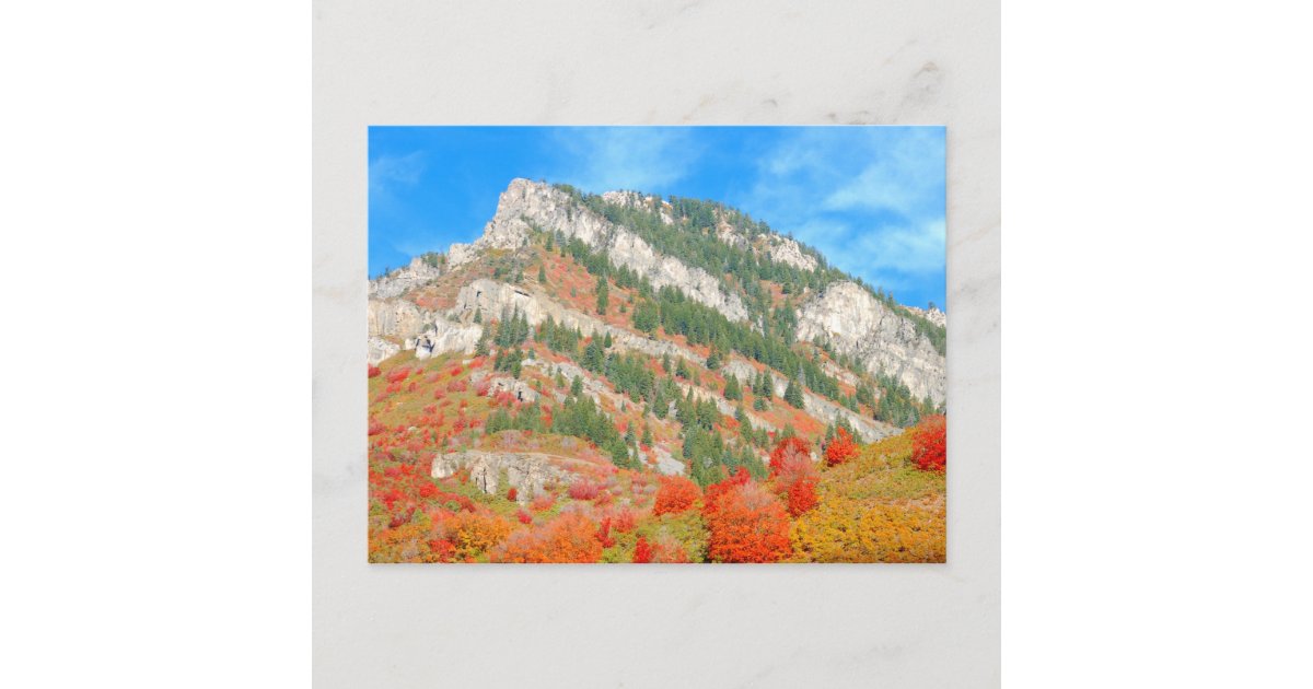 Wasatch Front Mountains, Utah Postcard | Zazzle