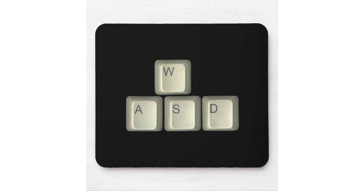 WASD Keys Mouse Pad | Zazzle