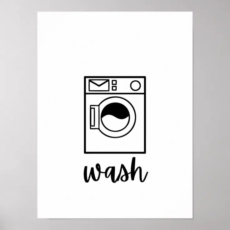 Wash dry fold repeat posters | Zazzle