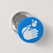 Wash Your Hands - Hand Washing Coronavirus & Flu Button | Zazzle