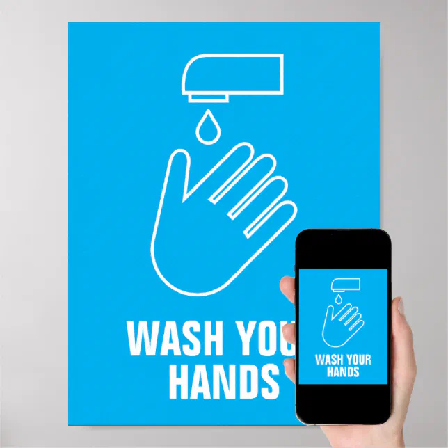 Wash Your Hands sign custom Corona Virus Covid19 | Zazzle