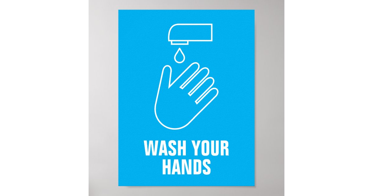 Wash Your Hands sign custom Corona Virus Covid19 | Zazzle