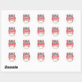 Washburne Family Crest (Coat of Arms) Classic Round Sticker | Zazzle