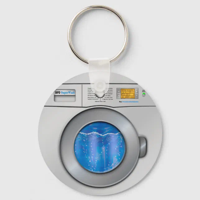 Washing Machine Keychain | Zazzle