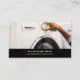 Washing Machine, Laundromat, Cleaning Service Business Card | Zazzle