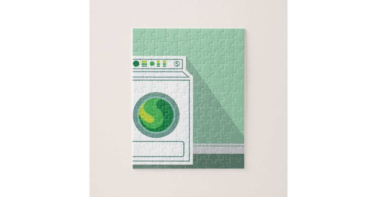 Washing Machine Laundry Room Jigsaw Puzzle | Zazzle