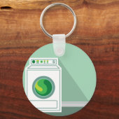 Washing Machine Laundry Room Keychain | Zazzle