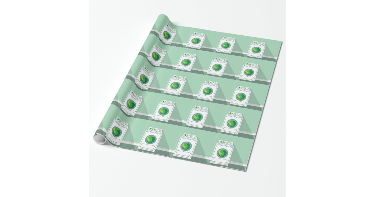 Washing Machine Laundry Room Wrapping Paper | Zazzle
