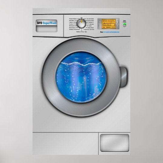 Washing Machine Poster | Zazzle.com