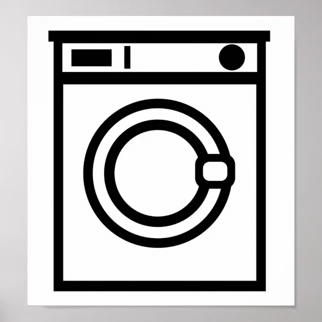 Washing machine poster | Zazzle