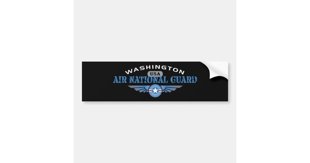 Washington Air National Guard Bumper Sticker | Zazzle