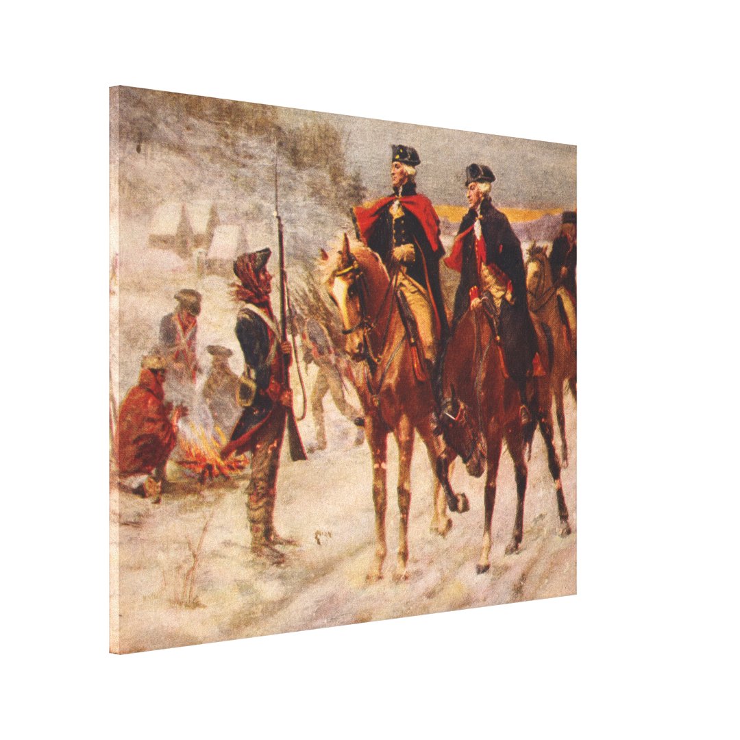 Washington and Lafayette at Valley Forge Canvas Print | Zazzle