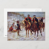 Washington and Lafayette at Valley Forge ~ Postcard | Zazzle