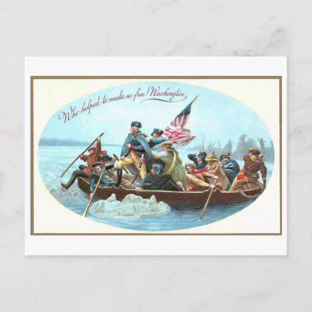 Washington Crossing the Delaware Postcard | Zazzle