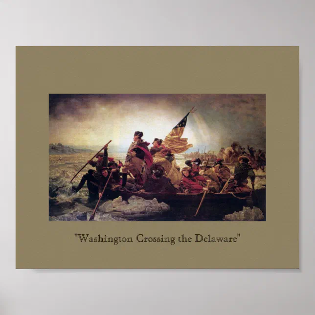 Washington Crossing the Delaware Poster | Zazzle