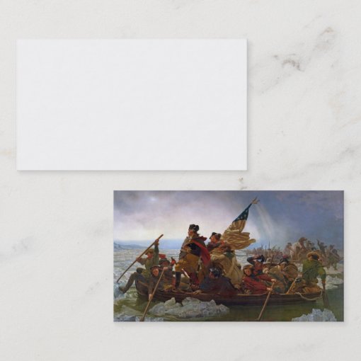 Washington Crossing the Delaware River Business Card | Zazzle