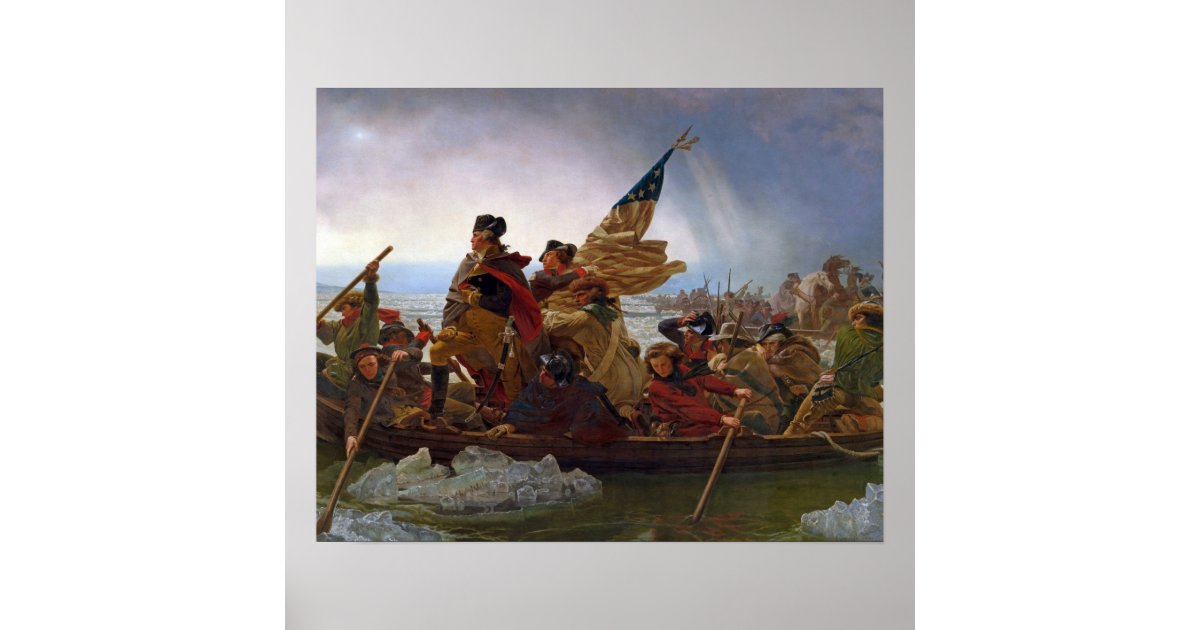 Washington Crossing the Delaware River Poster | Zazzle