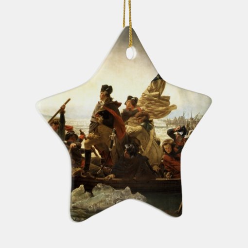 Washington Crossing the Delaware Star Ornament | Zazzle