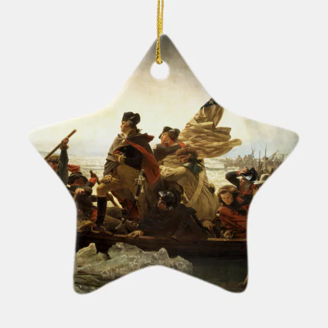 Washington Crossing the Delaware Star Ornament | Zazzle