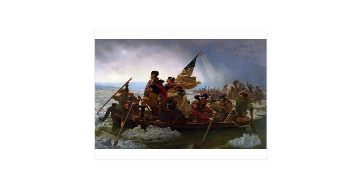 Washington Crossing the Delaware - Vintage US Art Postcard | Zazzle.com