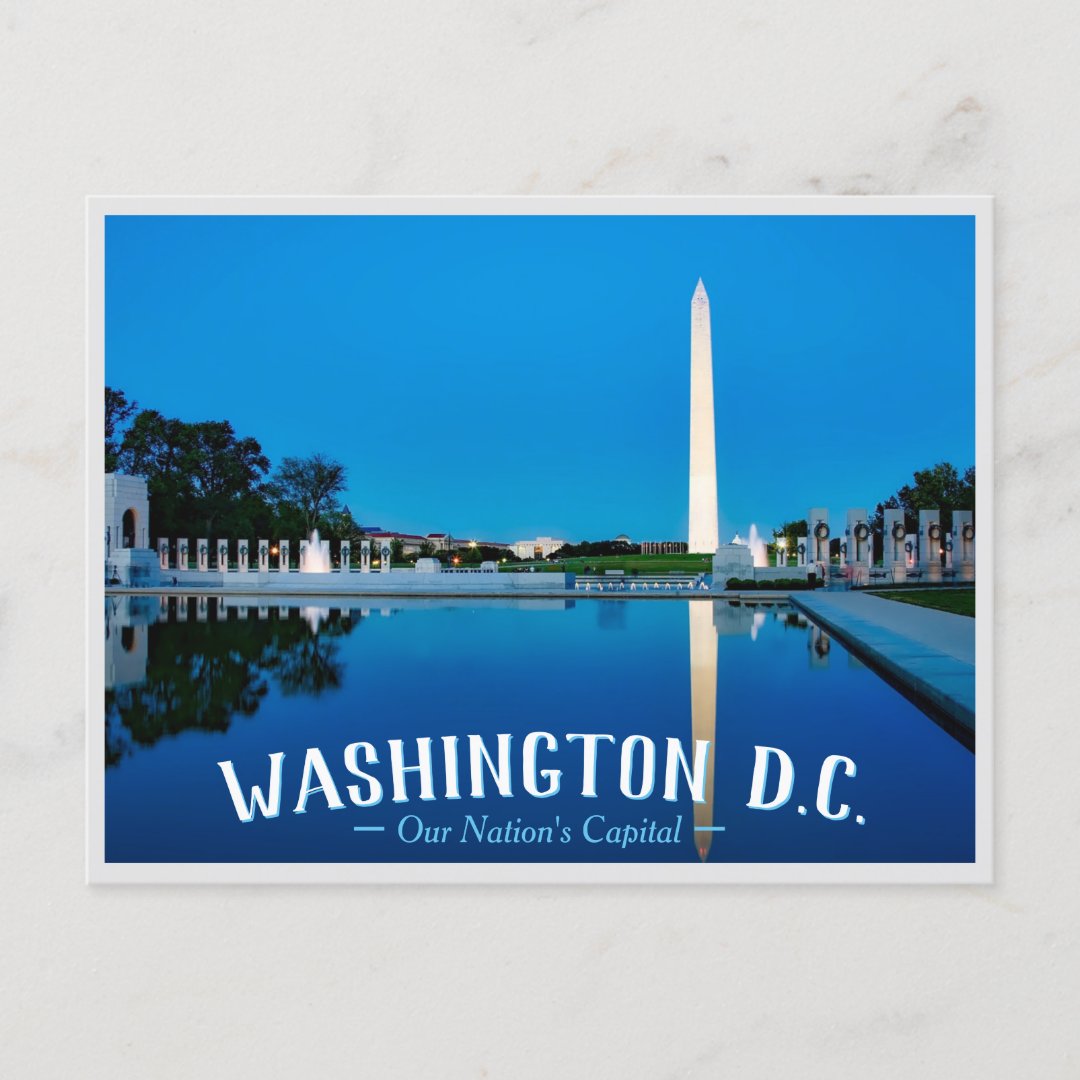 Washington, D.C. - Our Nation's Capital Invitation Postcard | Zazzle