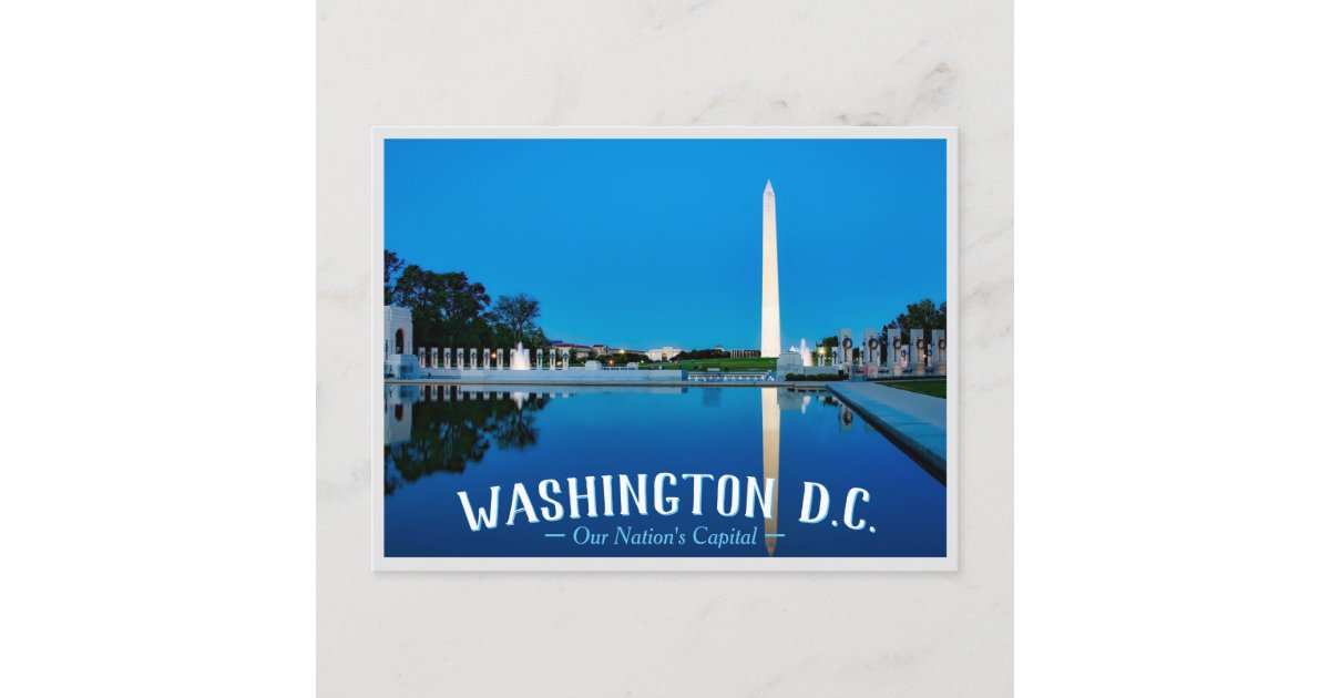 Washington, D.C. - Our Nation's Capital Invitation Postcard | Zazzle