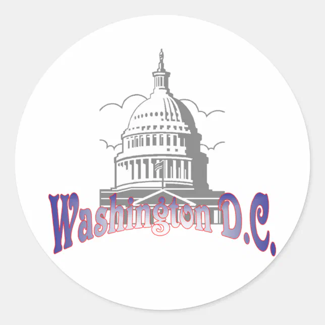 Washington D.C. Sticker | Zazzle
