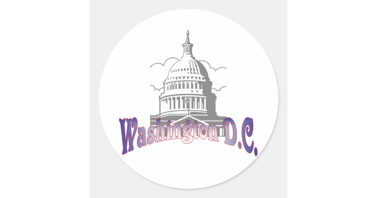 Washington D.C. Sticker | Zazzle