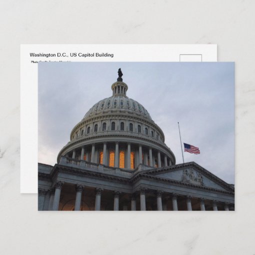 Washington D.C. US Capitol Building Postcard | Zazzle