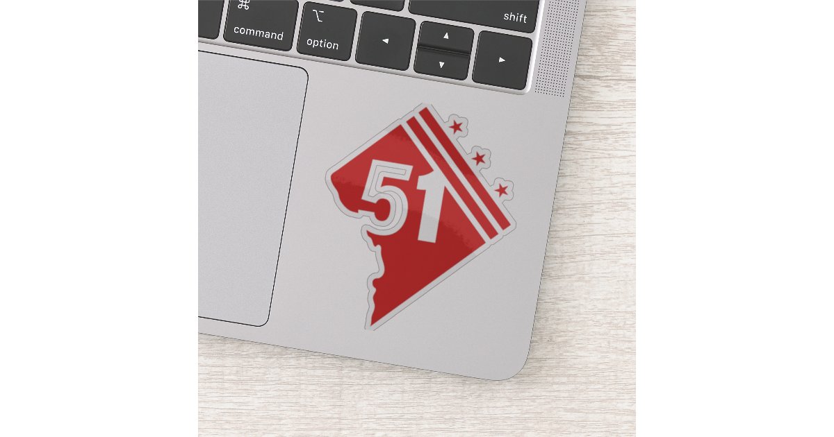 Washington DC 51st statehood Sticker | Zazzle