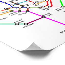 Washington DC Bike Map Poster | Zazzle