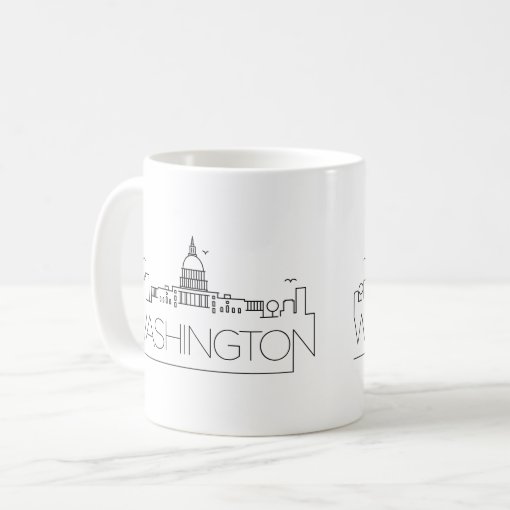 Washington DC | City Stylized Skyline Coffee Mug | Zazzle