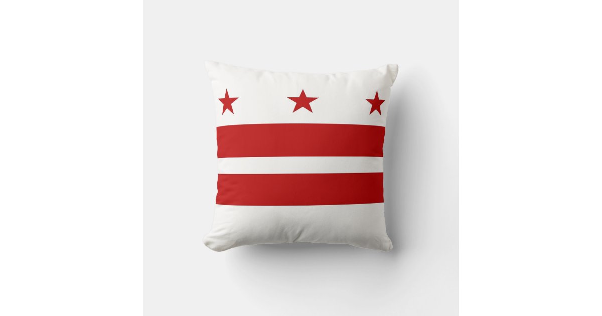Washington DC Flag American MoJo Pillow | Zazzle