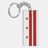 Washington DC Flag Keychain | Zazzle