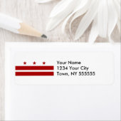 Washington DC Flag Label | Zazzle