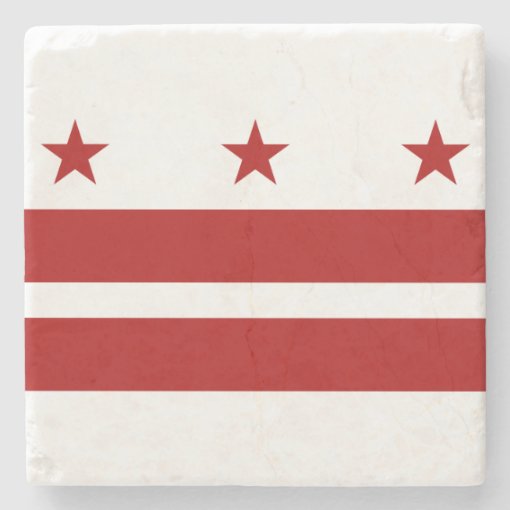 Washington DC Flag Stone Coaster | Zazzle