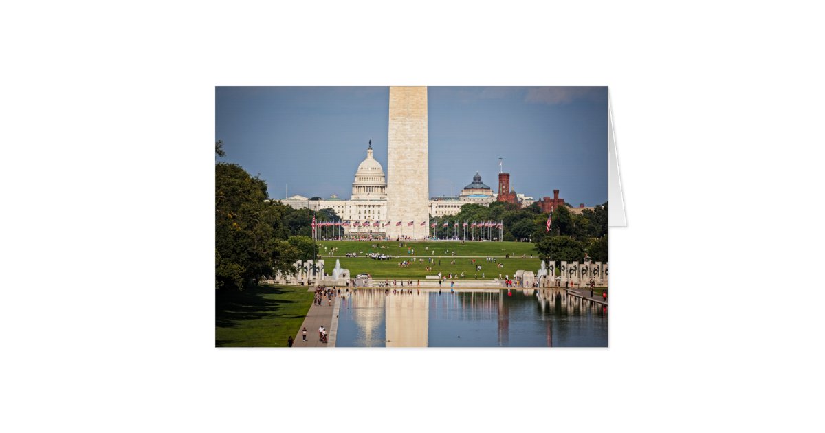 Washington DC Mall Card | Zazzle