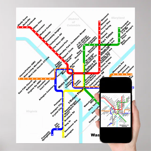 Washington dc metro Print | Zazzle
